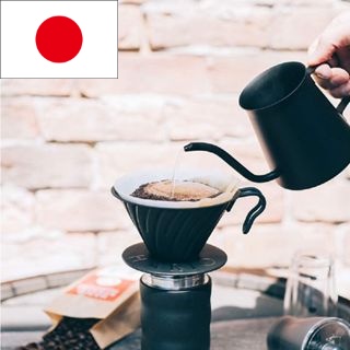 HARIO Drop Kettle Washing Mini Drip Kettle / Washing Model KDK-500-MB Matte Black Working ...