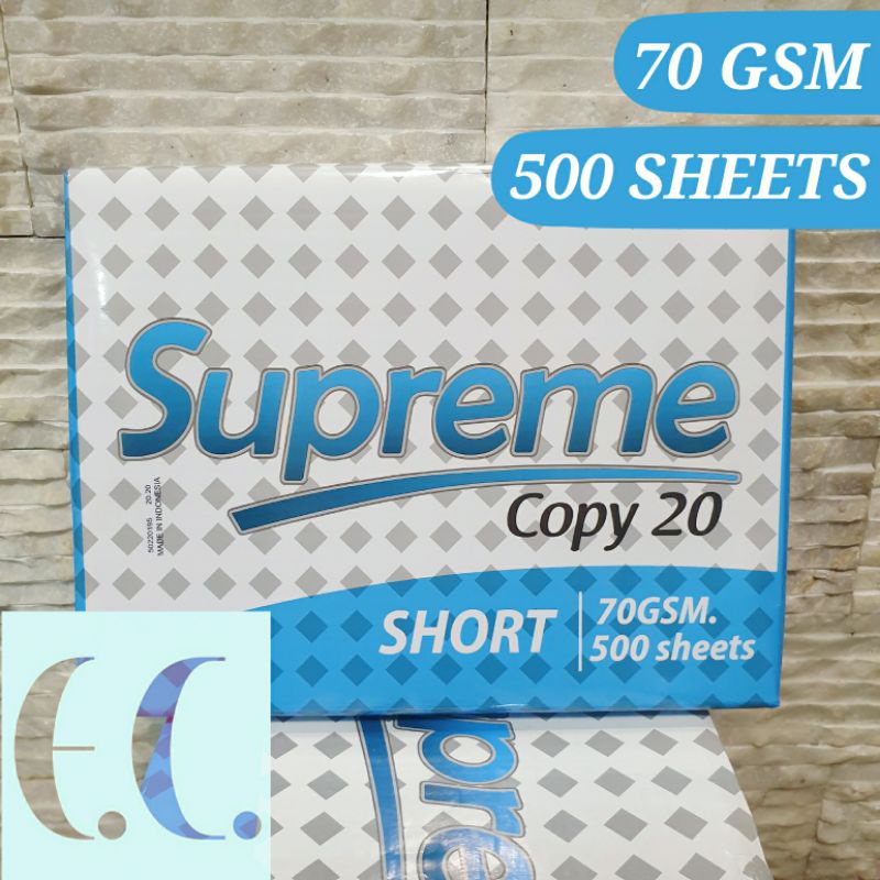 SUPREME COPY BOND PAPER 70 GSM (Short/Long/A4) | Shopee Philippines