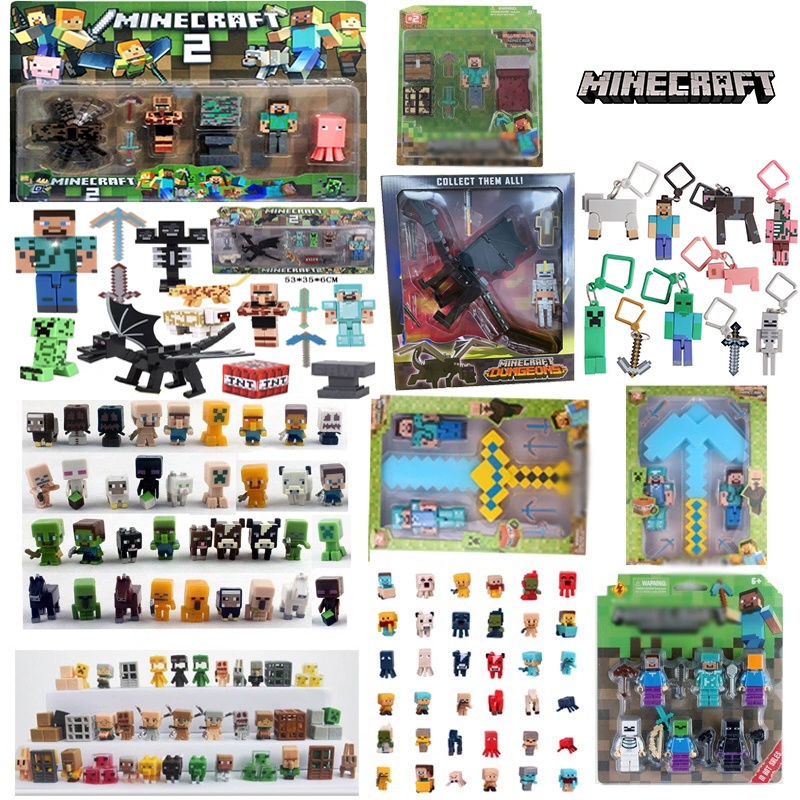Minecraft DIY Assorted Building Blocks Series Action Figure Toys Latest ...