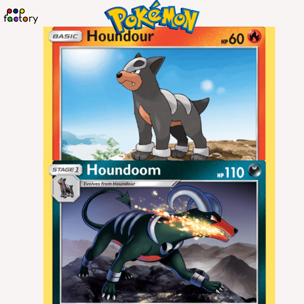Houndour & Houndoom Pokemon Cards TCG (2nd Gen Pokemon) | Shopee ...