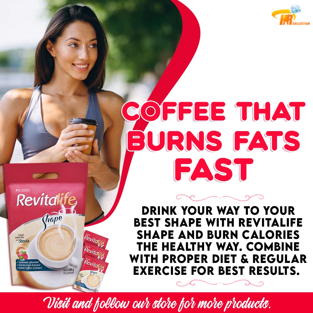 Personal Collection Revitalife Shape Instant Coffee with Stevia 20 ...