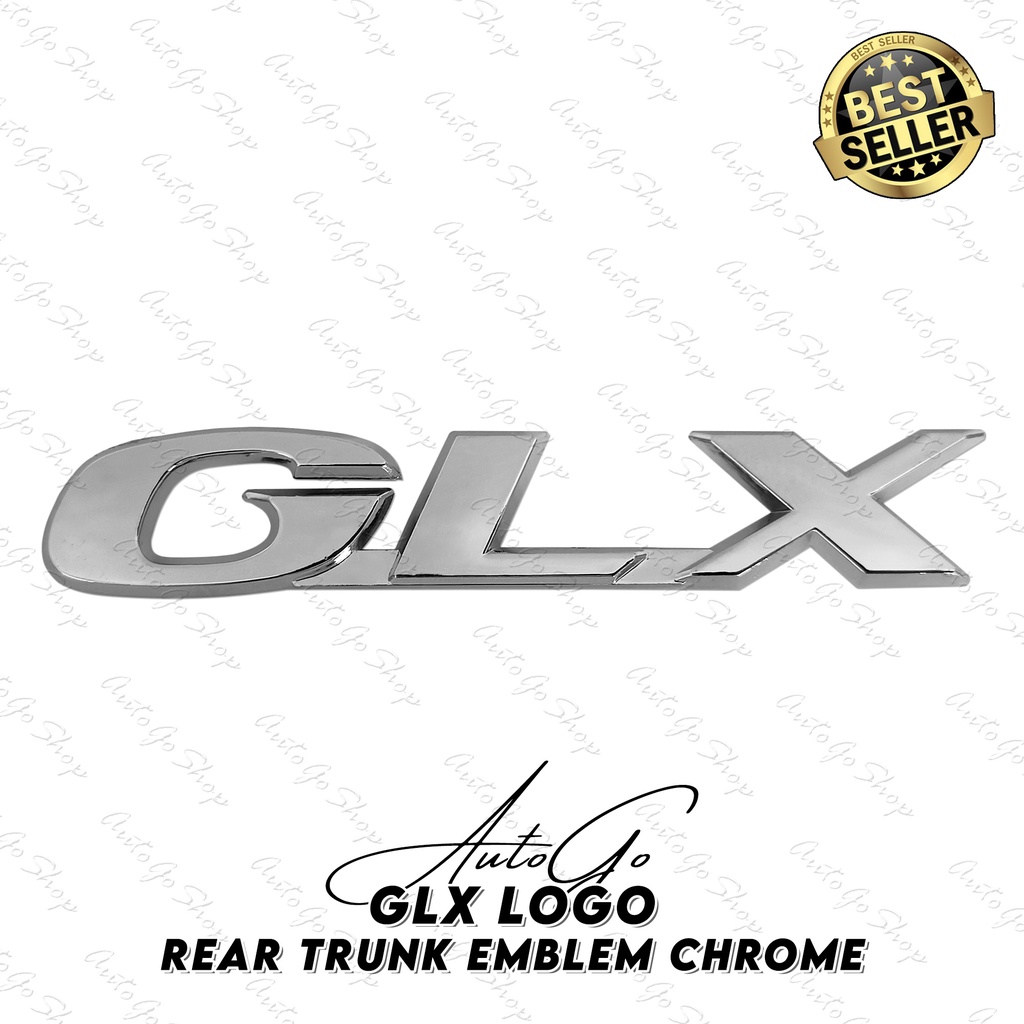 GLX Logo Rear Trunk Emblem (Chrome Coated) | Shopee Philippines