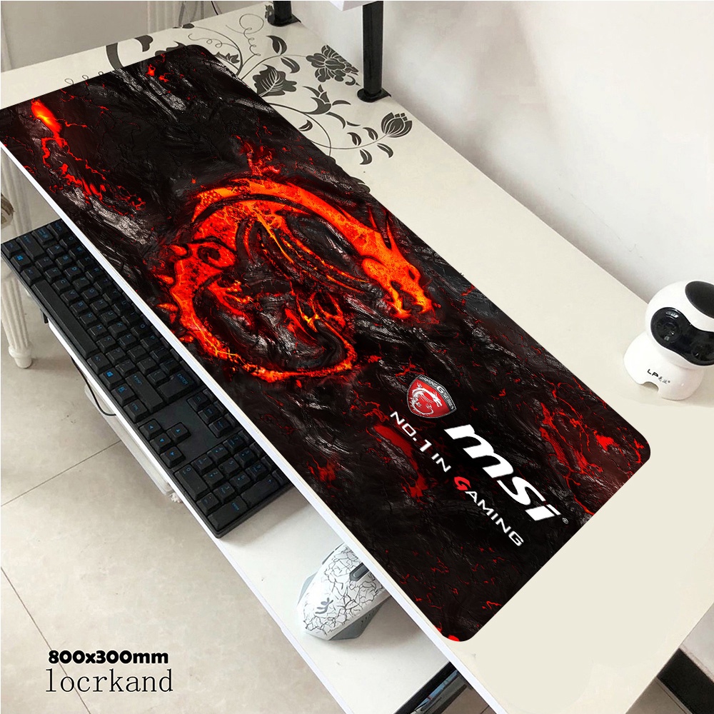Icon MSI Computer Mouse Pad Gaming MousePad Large Mouse Pad Gamer Red ...