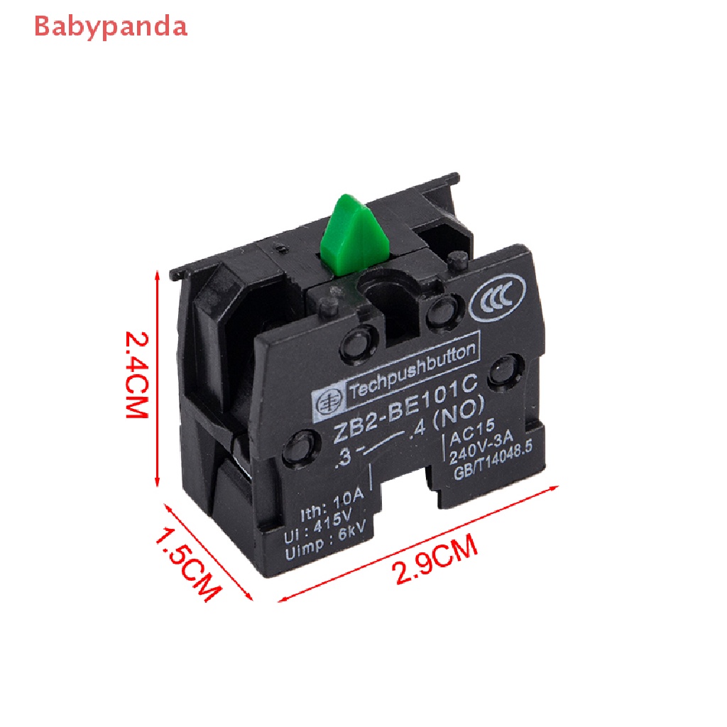 [Babypanda] 2pcs XB2 Push Button Switch ZB2-BE102C(NC) Contact Block ...