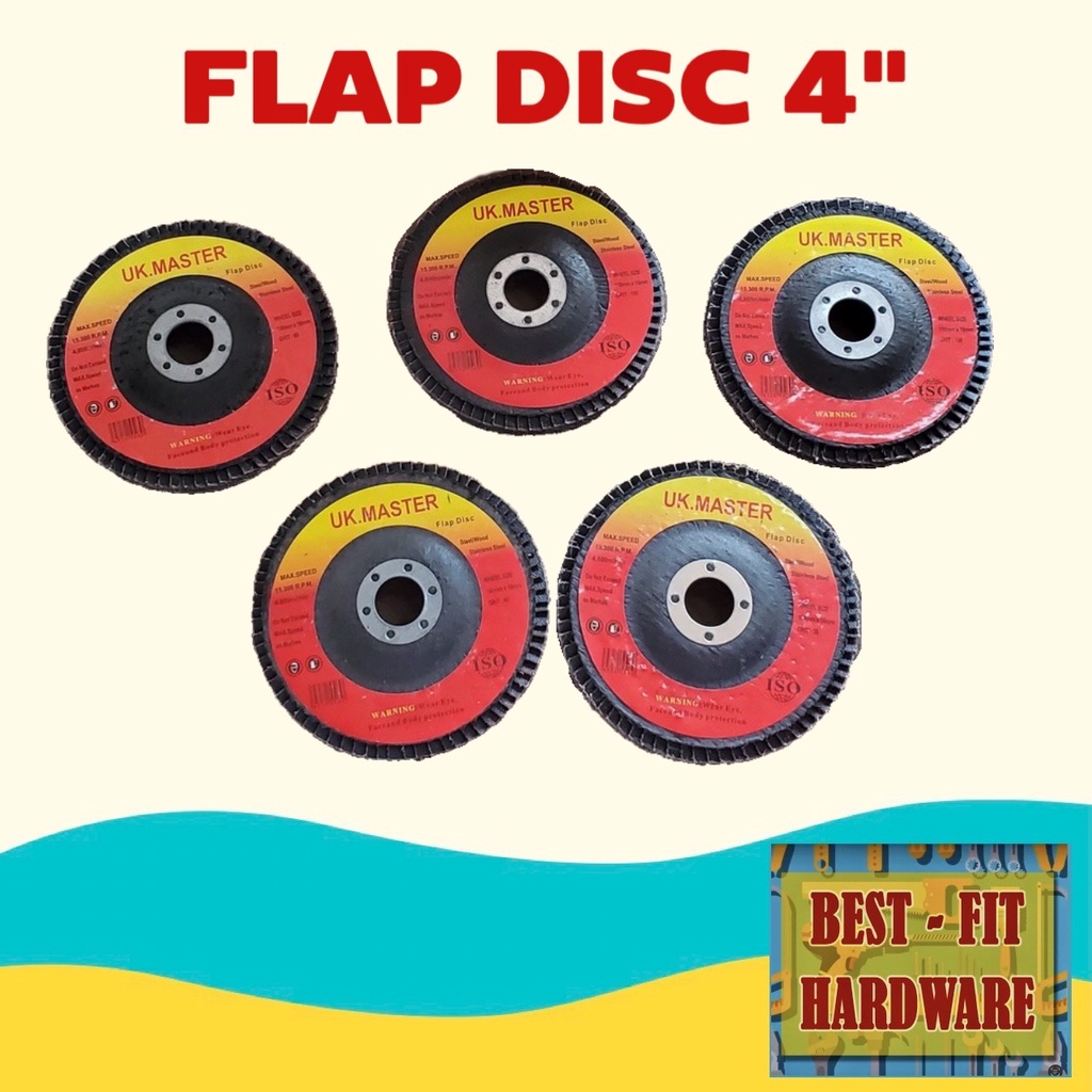 FLAP DISC - SANDING CIRCULAR DISC #4 INCHES PER PIECE | Shopee Philippines
