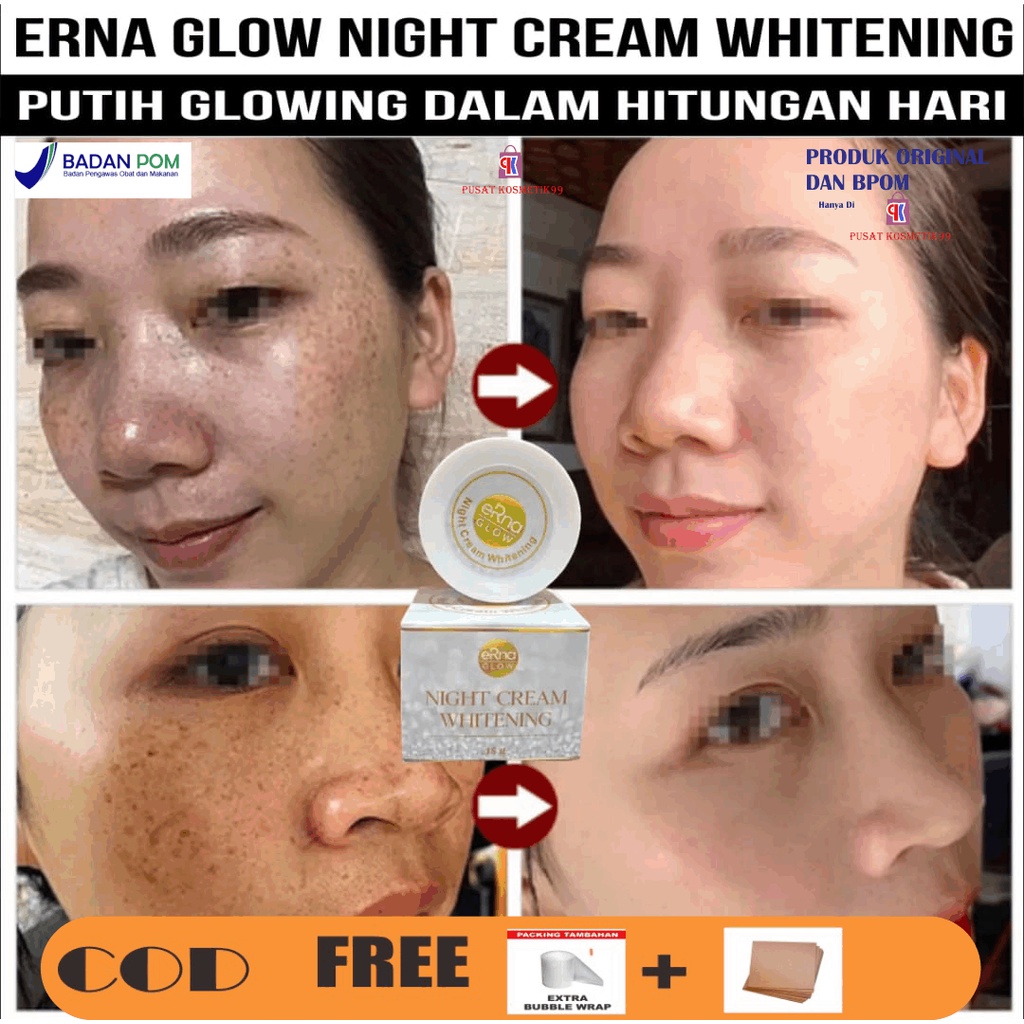 Glowing cream in 7 days erna whitening erna cream 15g | Shopee Philippines