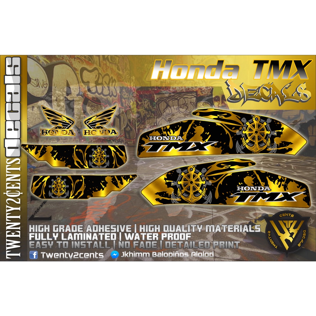 Honda TMX 155 High-Quality Decals and Stickers (assorted design ...