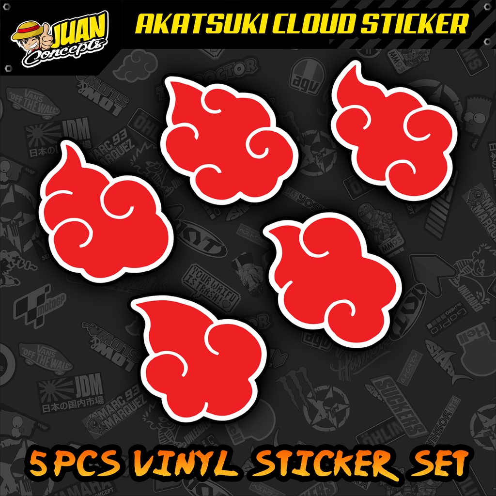 Akatsuki Vinyl Sticker 5pcs | Shopee Philippines