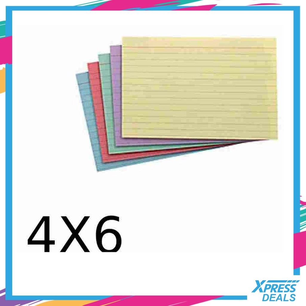 DATA Rainbow 4x6 Size 160gsm Index Card 100 pcs/Pack | XPD | Shopee ...
