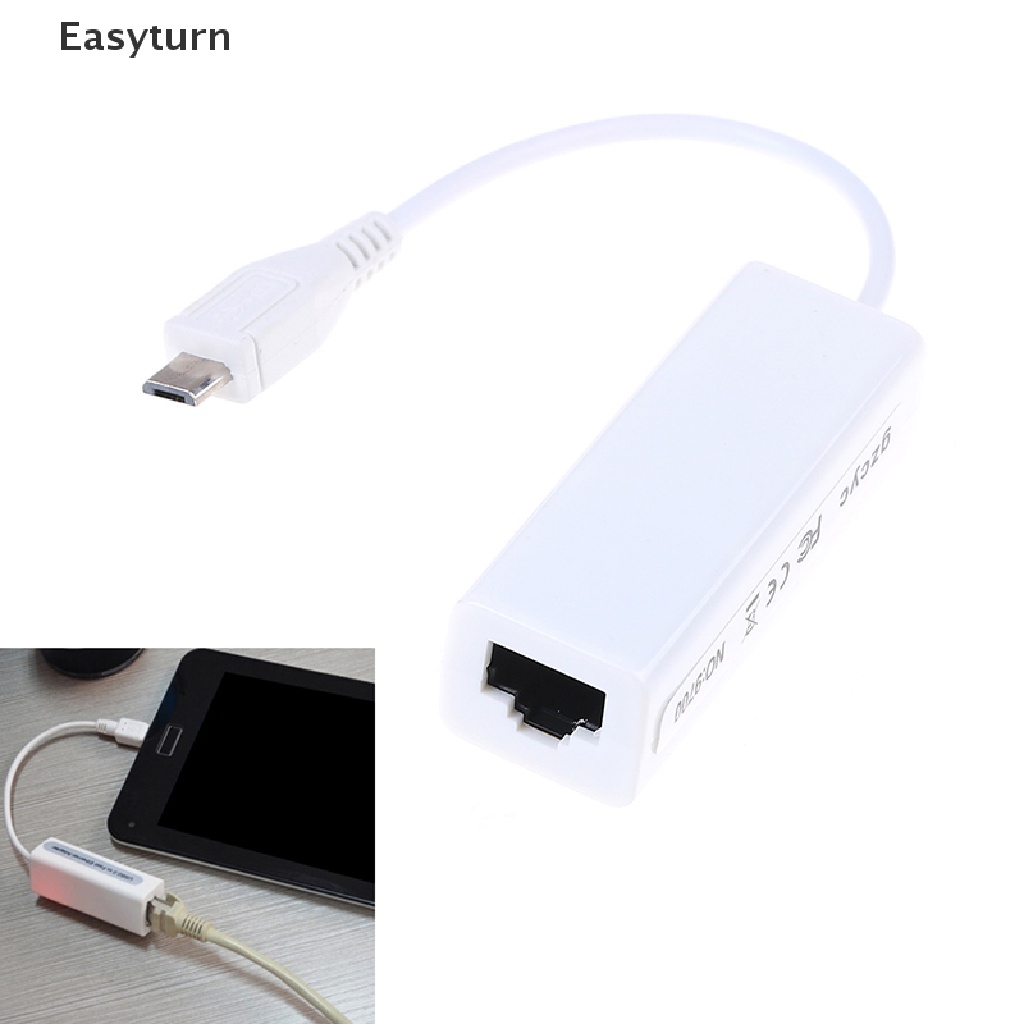 Easyturn 5-Pin micro usb 2.0 to RJ45 LAN ethernet network adapter ...