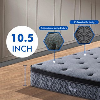 Dreame 10.5inch Memory Foam matress Spring Mattress 5 Star Hotel Deluxe ...