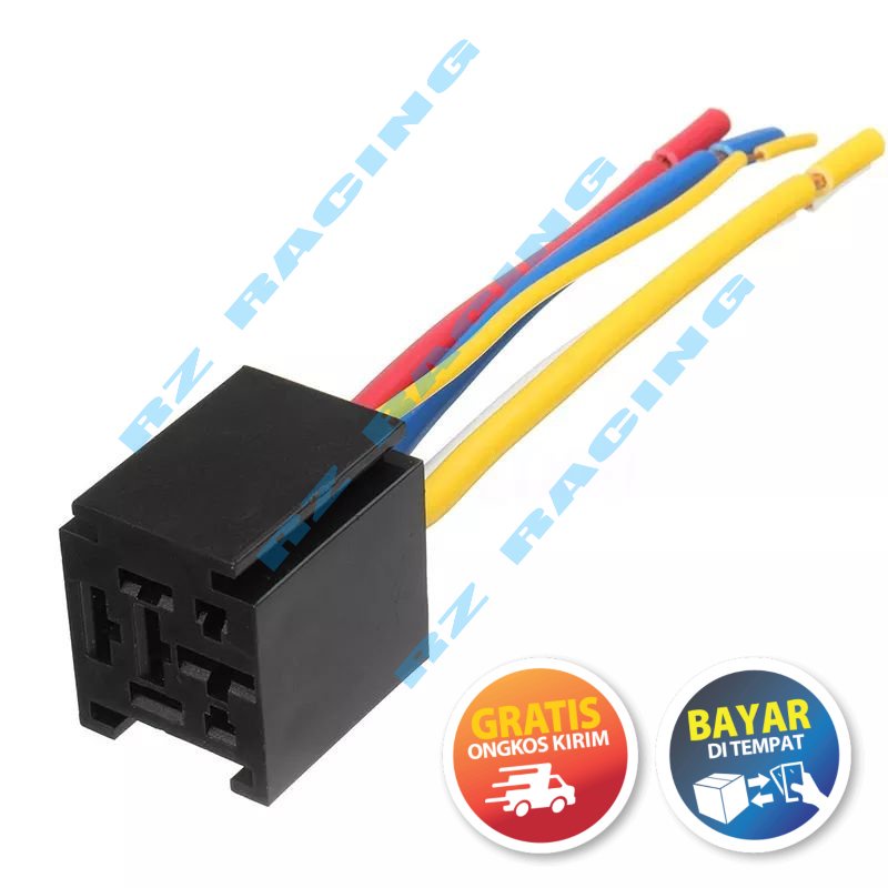 4-foot And 5-foot Relay Socket Complete With Skun And Cable - 5-Pin 4 ...