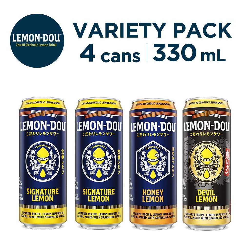 Lemon-Dou Chu-hi Variety 330ml - Pack of 4 | Shopee Philippines