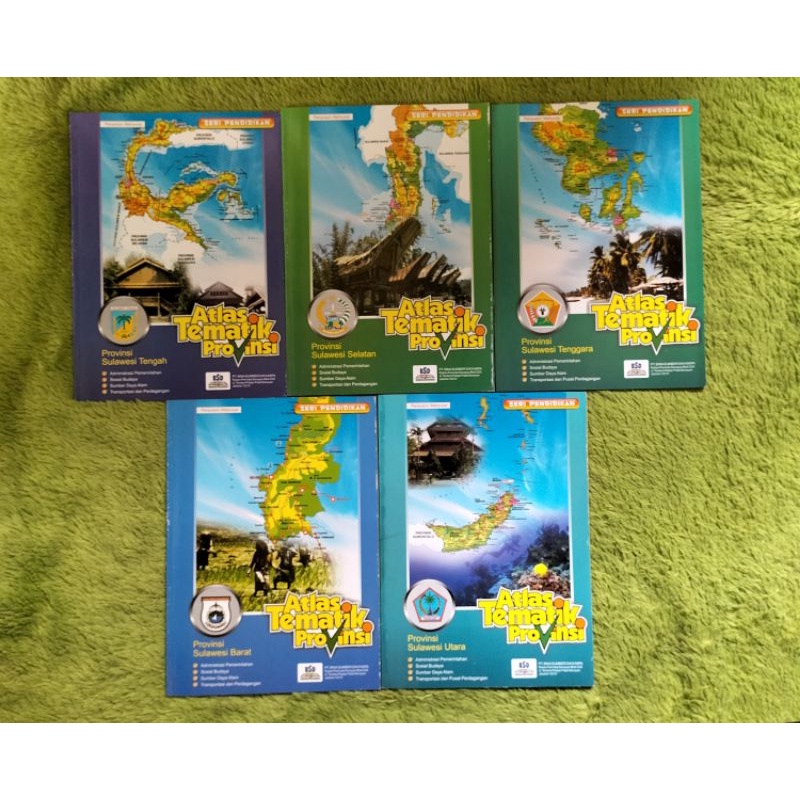 Original BOOK MAP ATLAS THEMATIC PROVINCES MIDDLE SULAWESI SOUTH ...