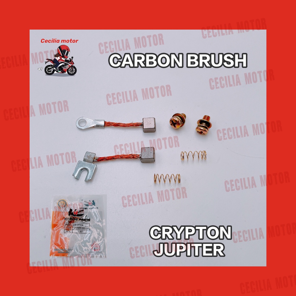 MOTORCYCLE CARBON BRUSH FOR XRM MIO SPORTY M3 STX TMX RUSI-125/150 WAVE ...