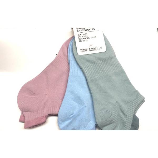 Miniso Women's Low-Cut Socks (3 Pairs) | Shopee Philippines
