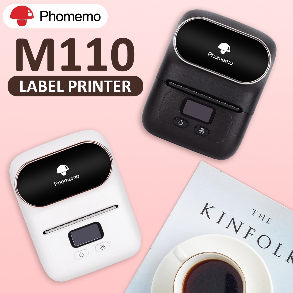 [sale] Phomemo M110 Bluetooth Mini Portable Thermal Label Printer Inkless Printer Portable Label ...