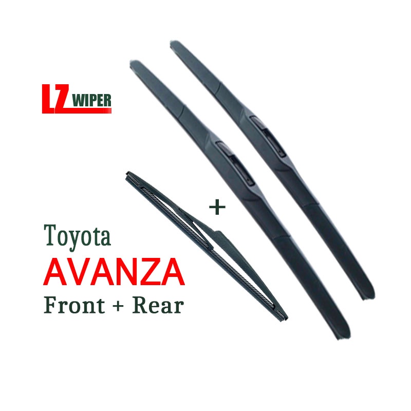 Toyota AVANZA Wiper Blade Set (Front+Rear) Car Window Wipers | Shopee ...