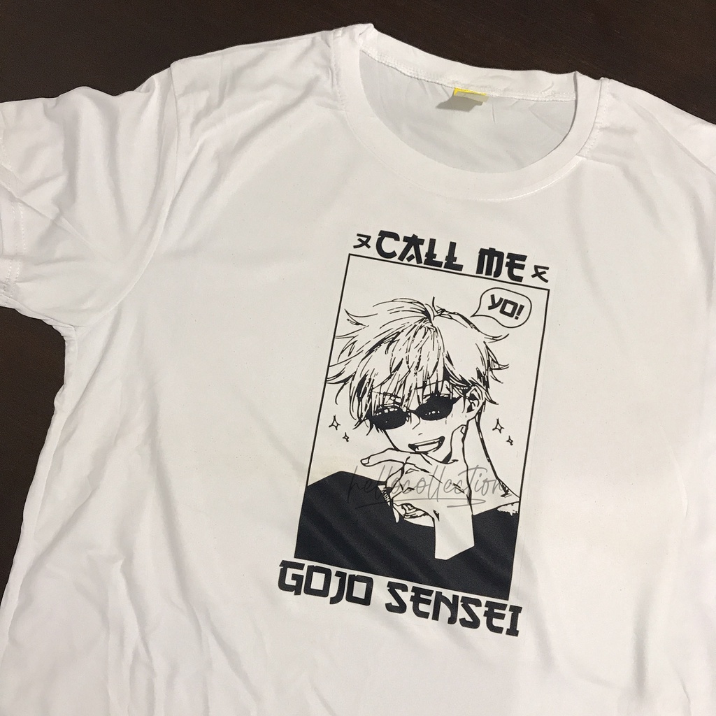 Jujutsu Kaisen - Call Me Sensei Gojo Satoru Anime Shirt ...