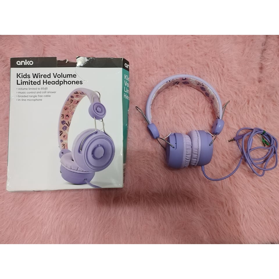 Anko Kids Wired Volume Limited Headphones | Shopee Philippines