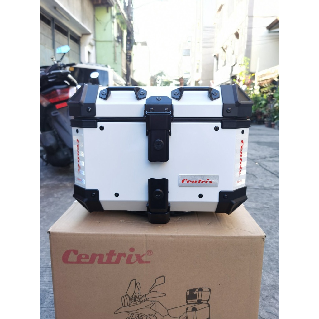 ALLOY TOP BOX 45L,36L,45PLASTIC WITH BACKREST AND BASEPLATE | Shopee ...