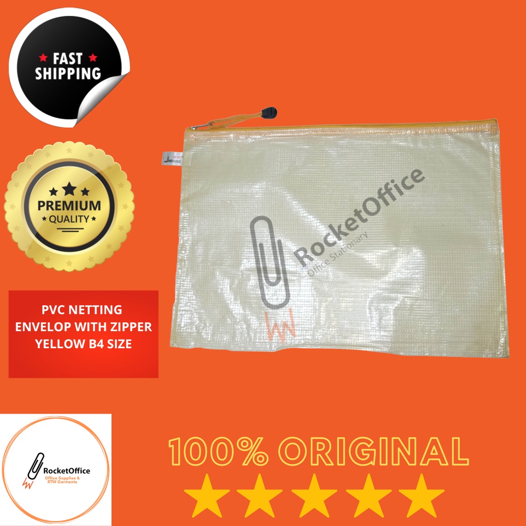 PVC Folder Pouch Bag Net Assorted Color B4 Size Organizer Storage ...