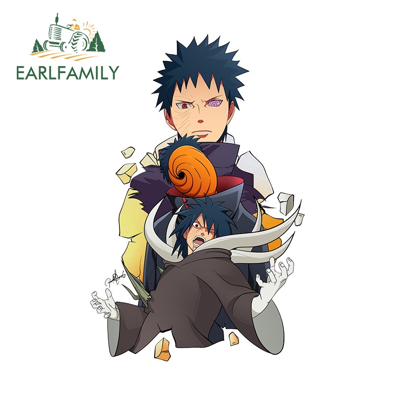 EARLFAMILY 13cm x 8.5cm Anime Naruto Waterproof Car Sticker Obito ...