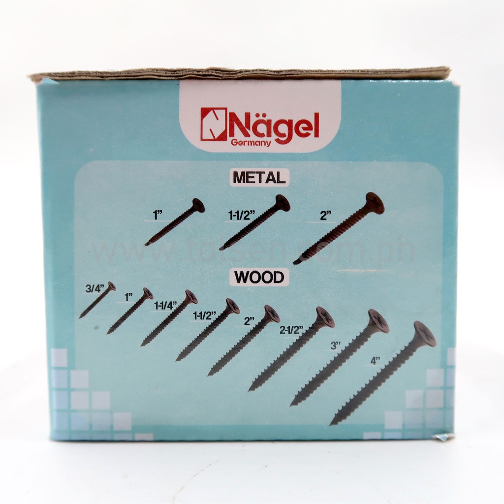 Nagel 1BOX Gypsum (WOOD) Black Screw (3/4" - 4") For Drywall Wood Self ...