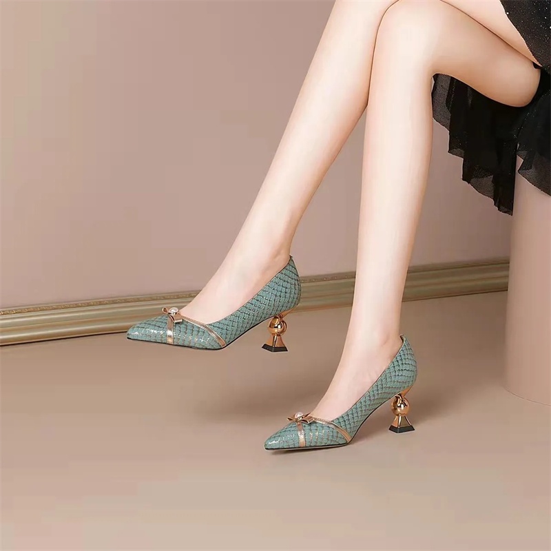 Women Cute Sweet Square Heel Slip on High Heel Shoes Lady Classic Black ...