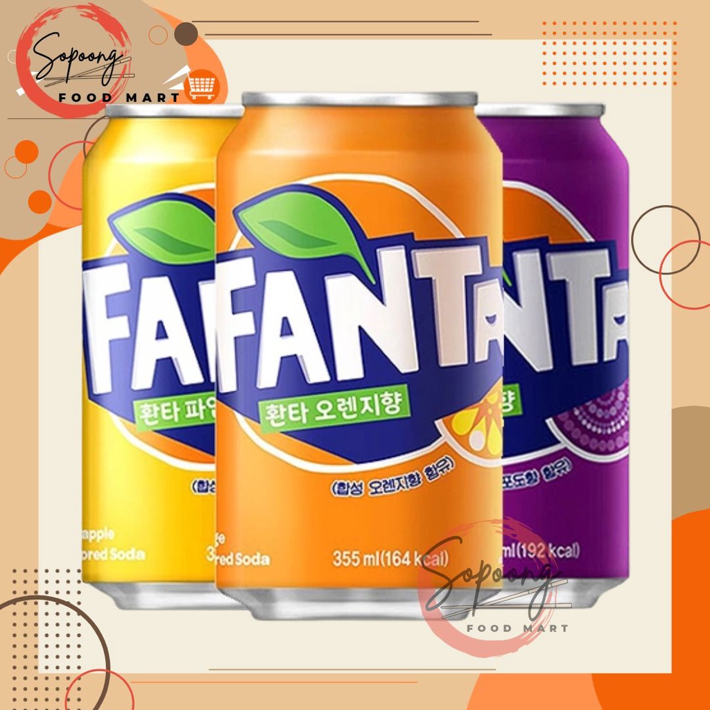 COCA-COLA Fanta Sparkling Fruit Flavored Soda 355ml | Shopee Philippines