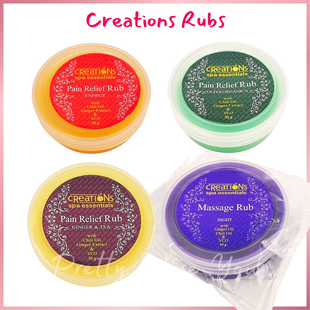 Creations Spa Essentials Pain Relief Massage Rubs 50g | Shopee Philippines