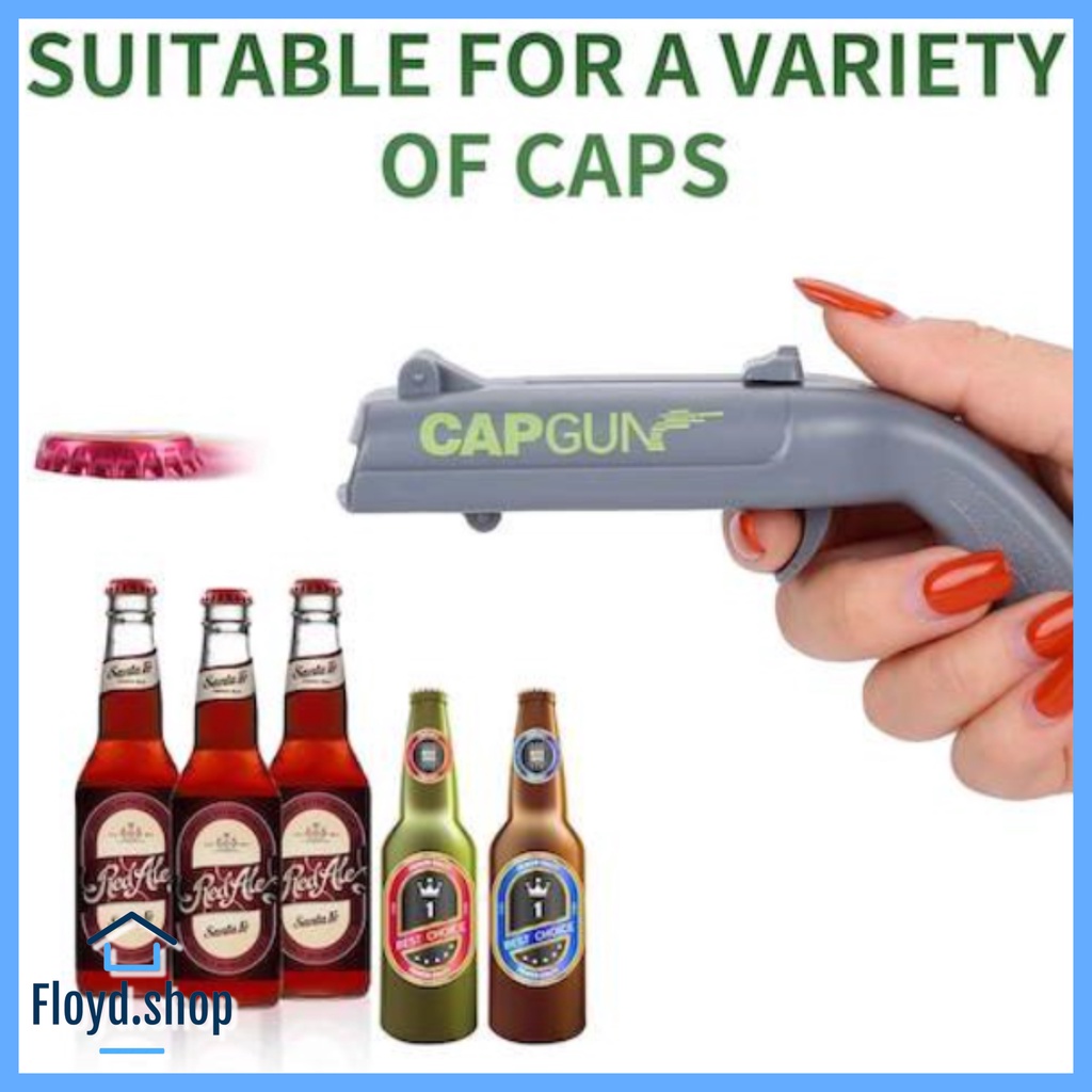 FLOYD.SHOP Cap Bottle Gun Launcher Bottle Opener Beer Openers Portable ...