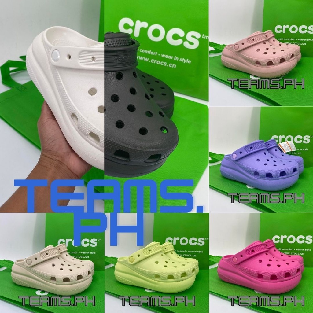 CROCS CRUSH CLOGS WEDGES FOR WOMEN | Shopee Philippines