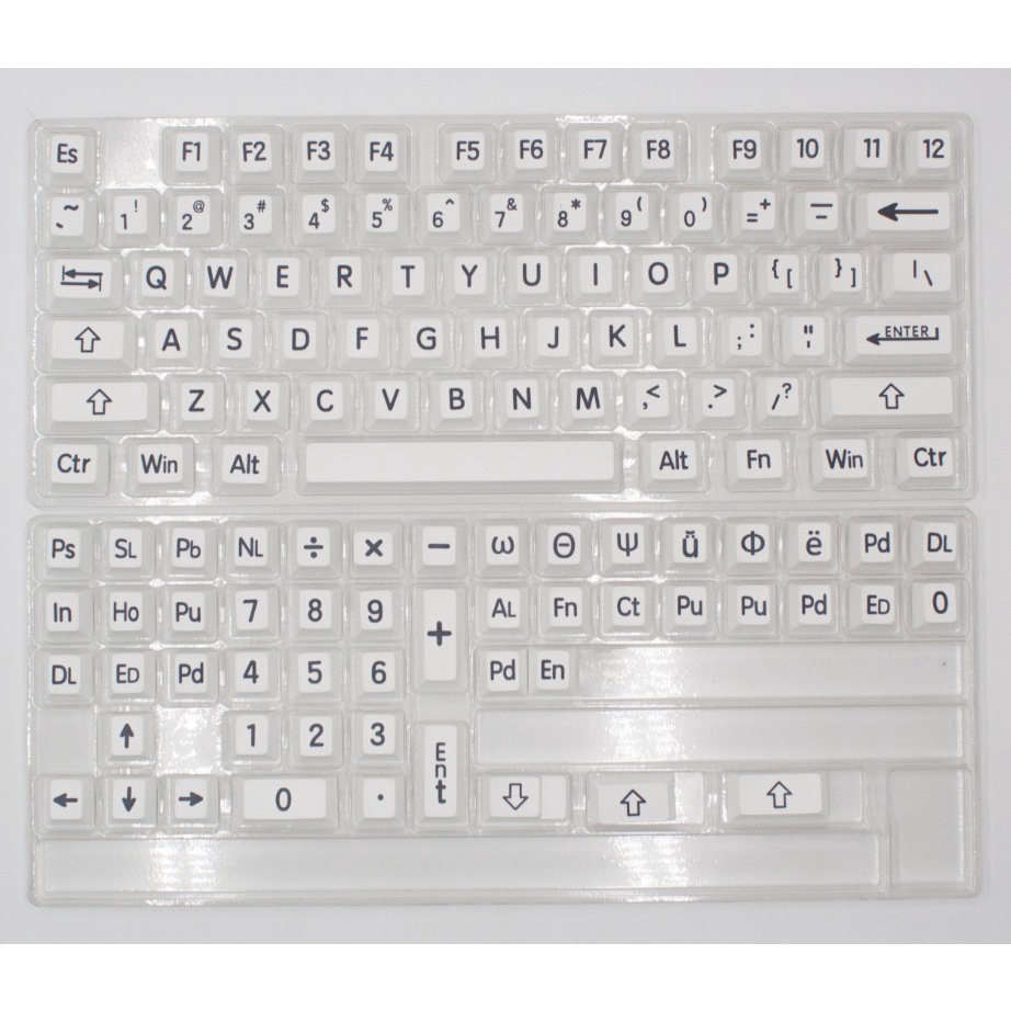 128 Keys Cherry Profile Keycap Bold Charater Keycaps For Gaming ...