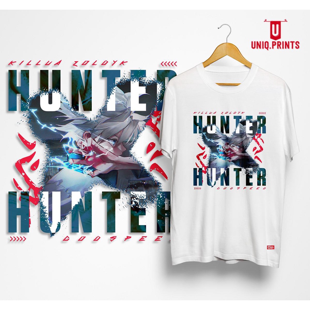 UNIQ.PRINTS HXH KILLUA FRONT GRAPHIC COTTON TSHIRT FOR MEN AND WOMEN | Shopee Philippines