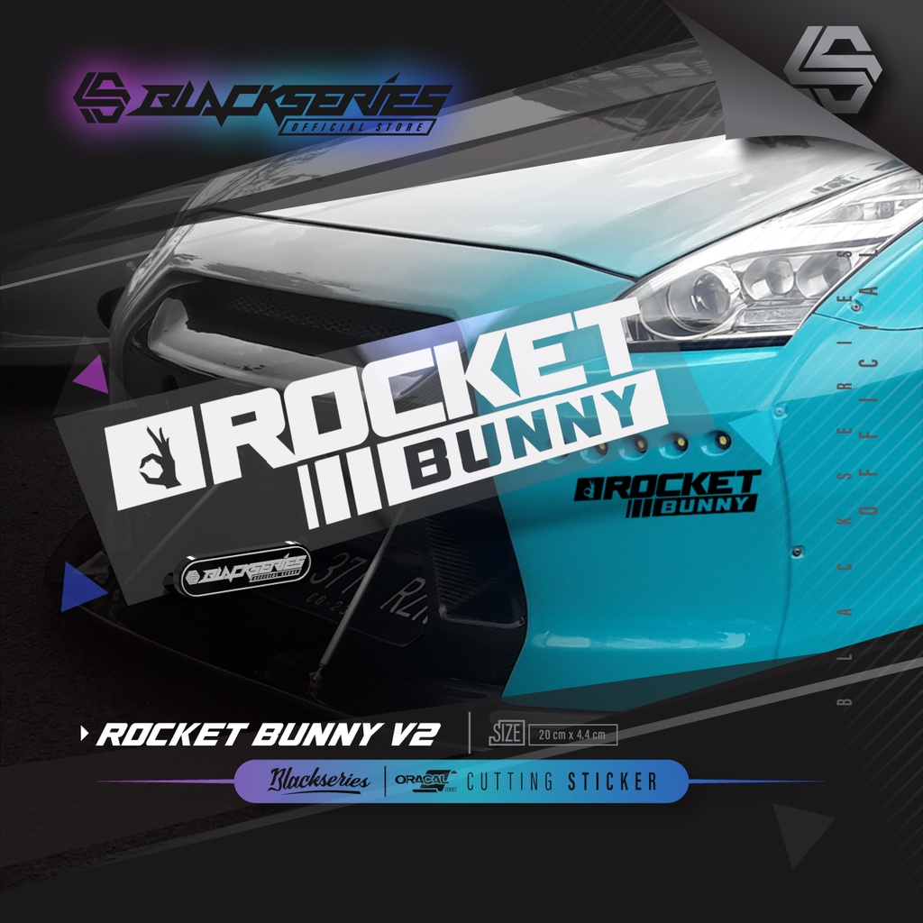 Rocket Bunny V2 Cutting Sticker | Rocket Bunny sticker | Shopee Philippines
