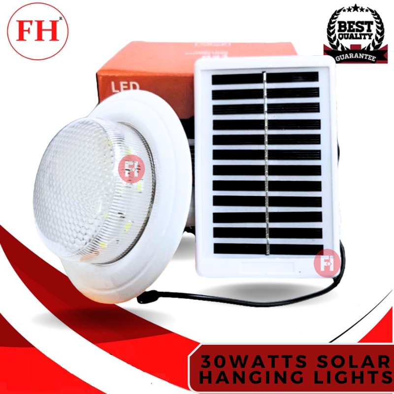 30Watts LED Hanging Solar Lights Mini Hanging Indoor and Outdoor Solar ...