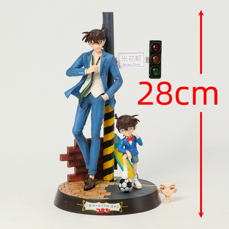 28cm Detective Conan Kudou Shinichi Figure Jimmy Kudo Case Closed PVC ...