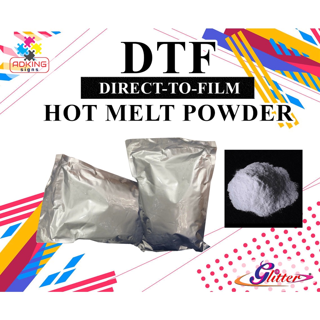 DTF HOT MELT POWDER 1KG (GLITTER BRAND) | Shopee Philippines