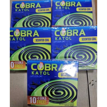 Original Cobra Katol Regular Mosquito Repellent Coil 10+2pcs with stand ...