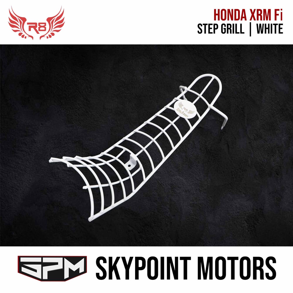 R8 STEP GRILL G001 for HONDA XRM Fi - (G001) WHITE (9809-192) | Shopee ...