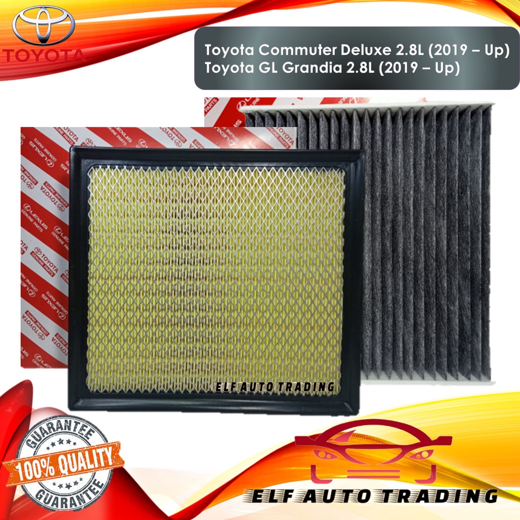 Combo Engine Air Filter and Charcoal Cabin Toyota GL Grandia 2.8L ...