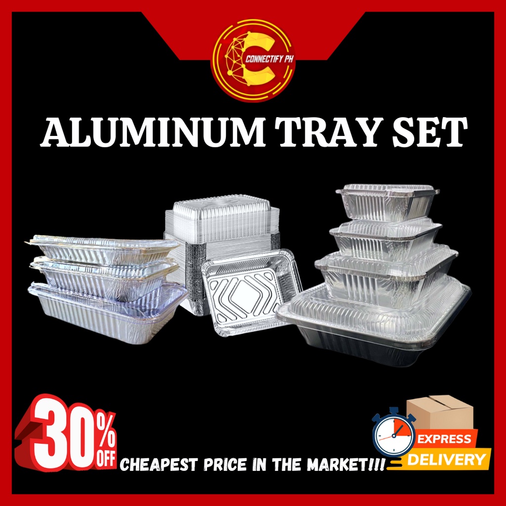 ALUMINUM TRAYS SET WITH/WITHOUT TAKIP | Shopee Philippines