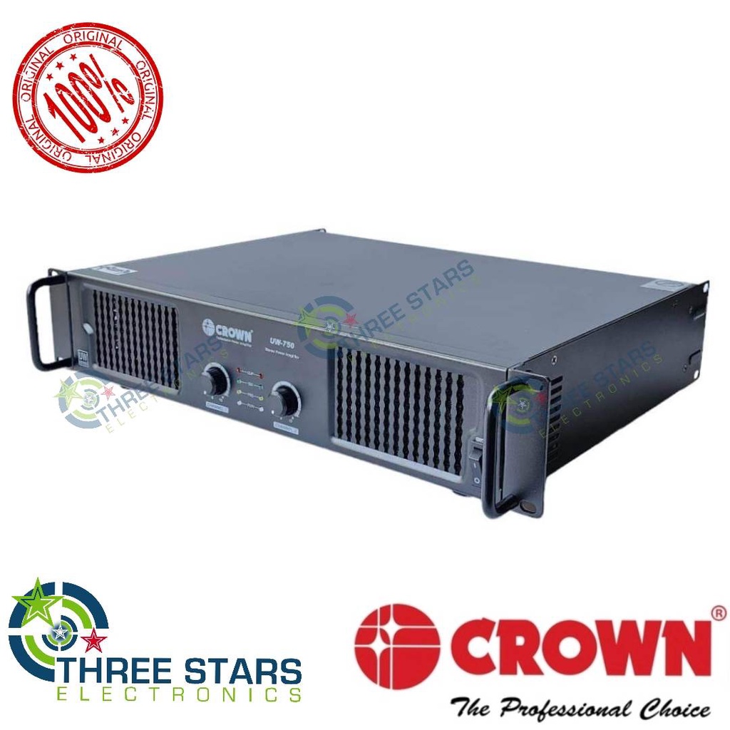 2023 Original Crown UW-750 Ultimate Warrior Series Power Amplifier 750 ...