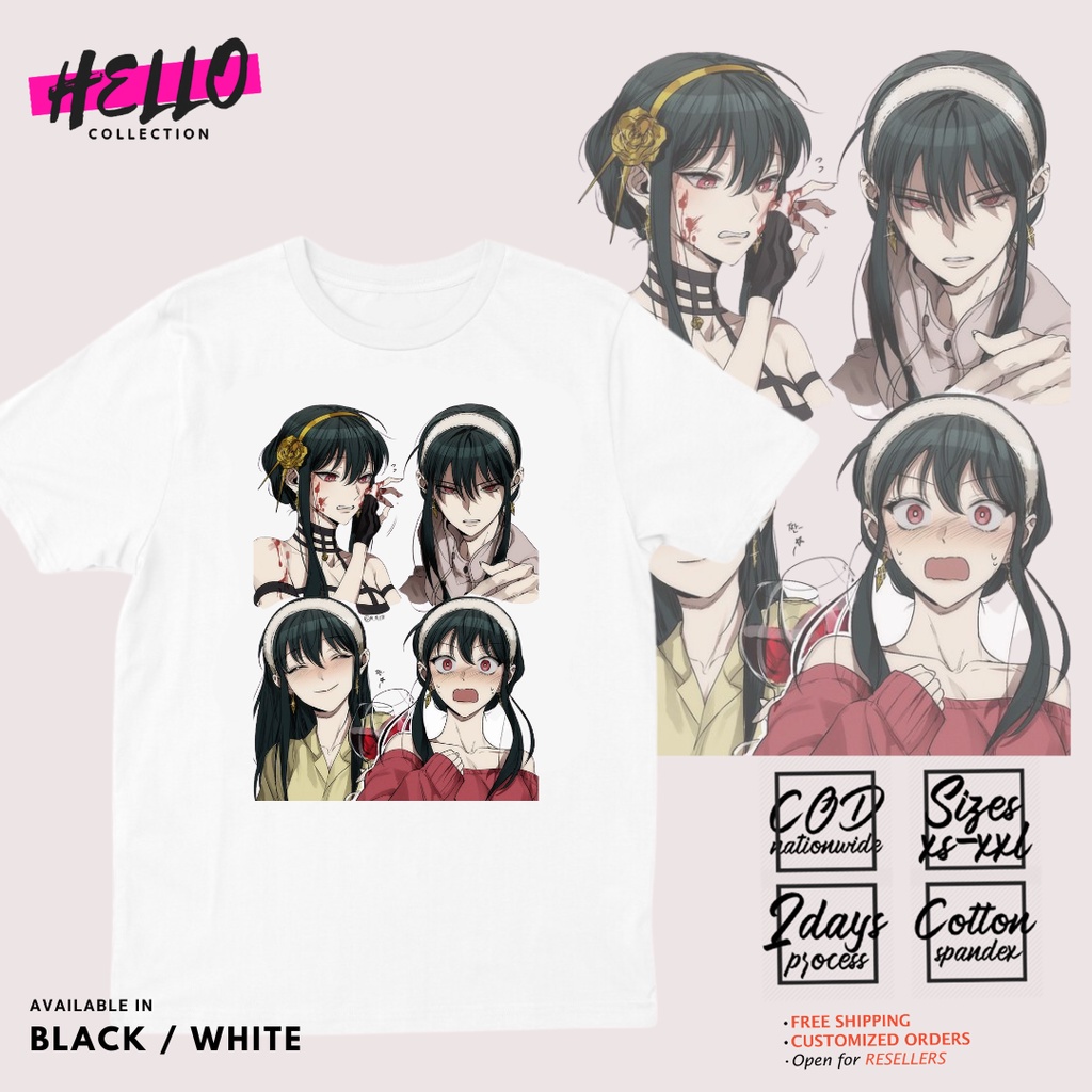 Yor Forger 6 Spy x Family Anime Shirt hellocollectioncod | Shopee ...