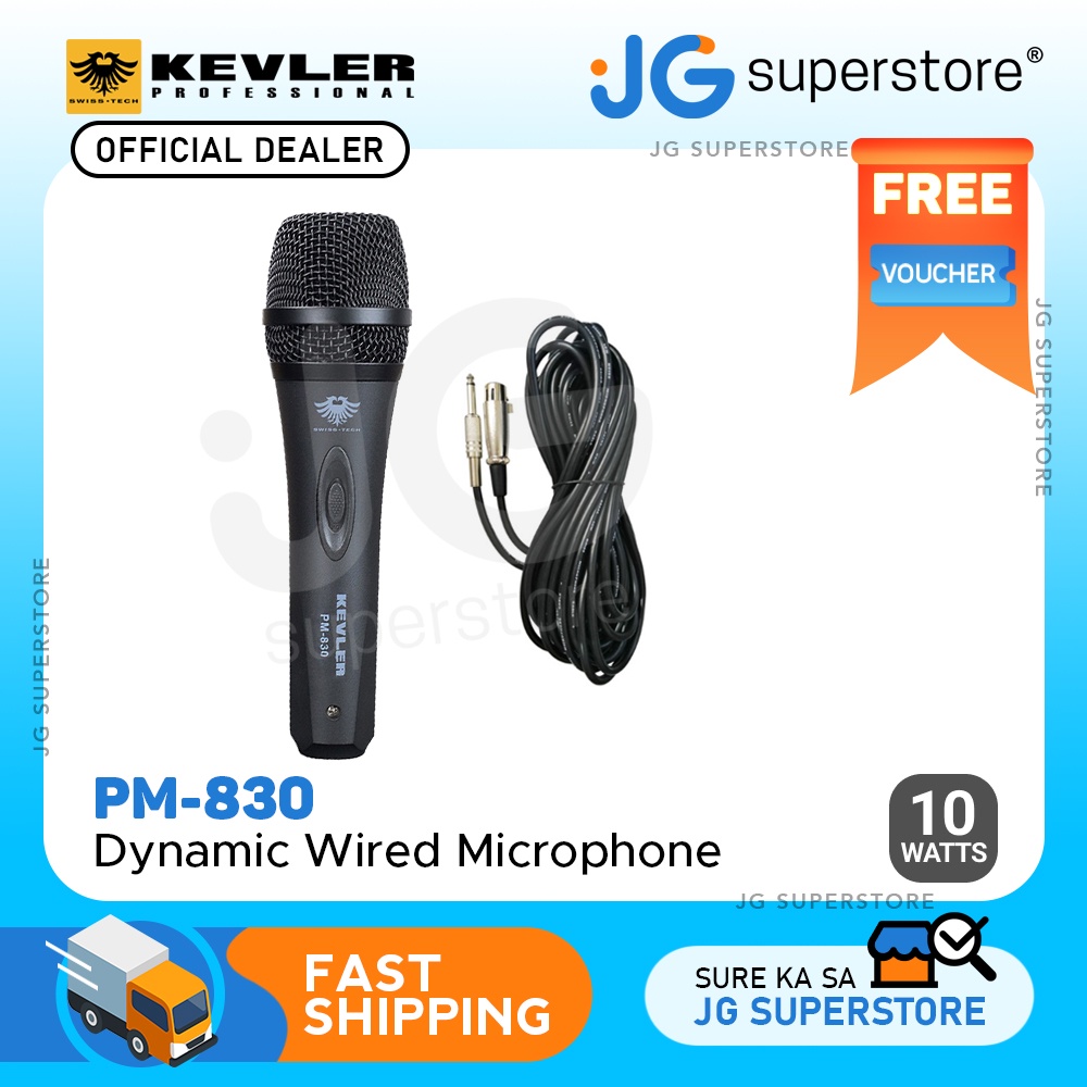 KEVLER PM-830 Professional Dynamic Supercardioid Wired Instrument ...