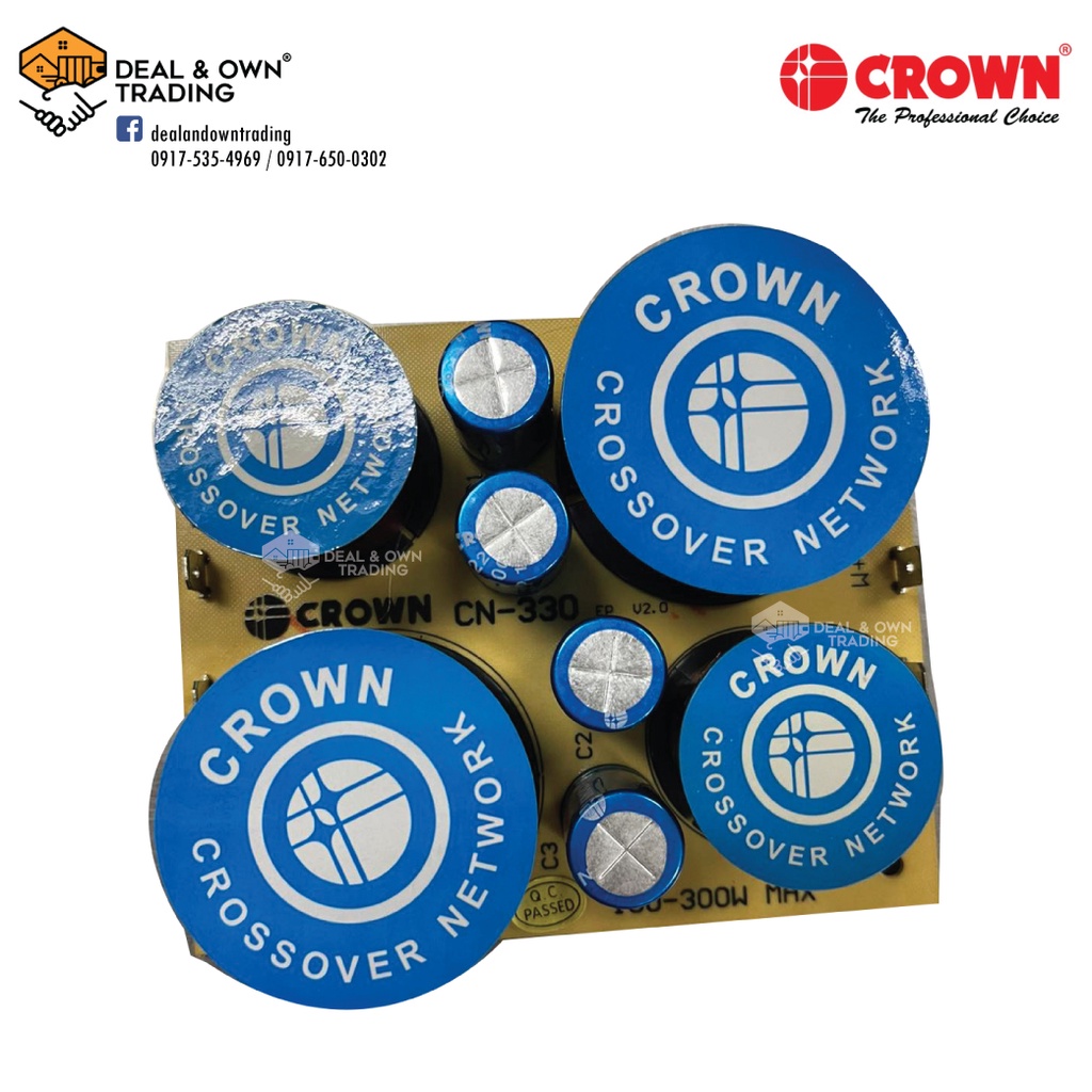Crown CN-330 300W 8 Ohms 3 Way Dividing Network Crossover (Blue Box ...