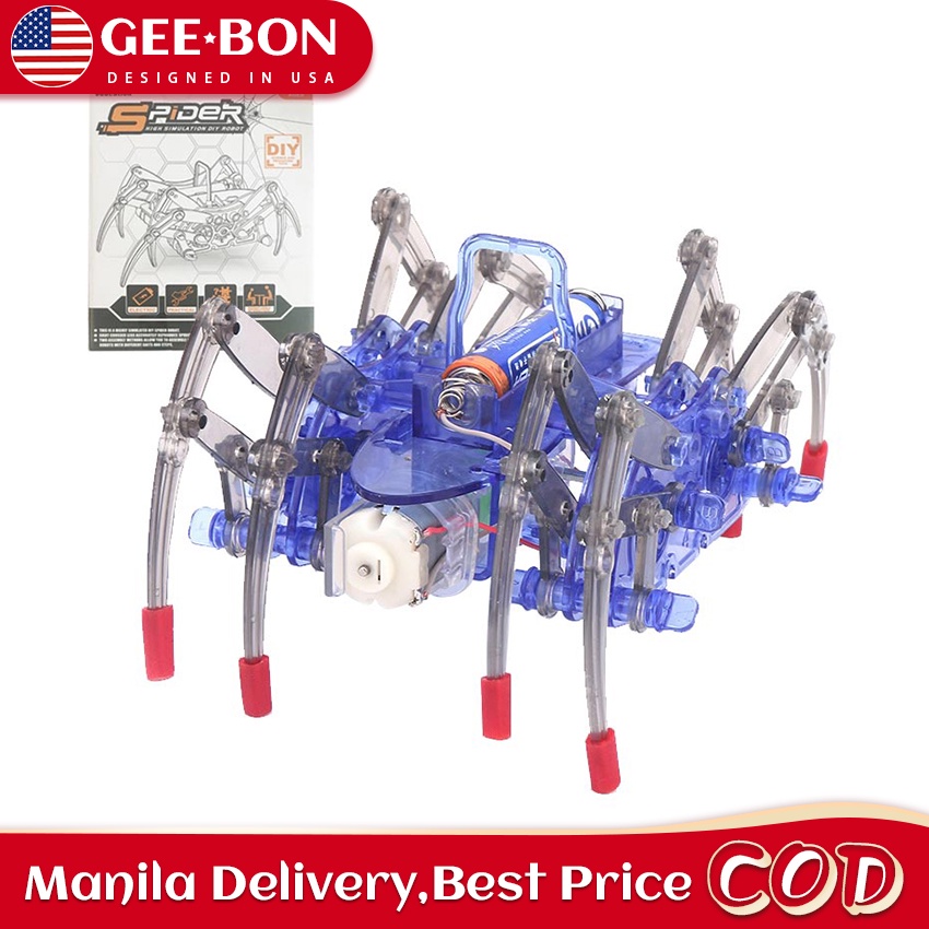 GEEBON Electric Spider Kit Assemble Educational Toy Spider Robot ...