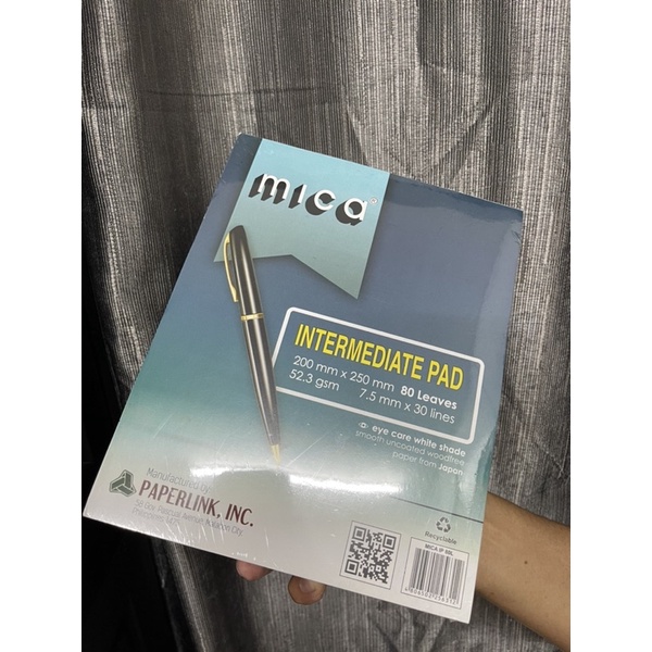 MICA 10 Pads/Ream Intermediate Pad 200 mm x 250 mm 80 Leaves | Shopee ...
