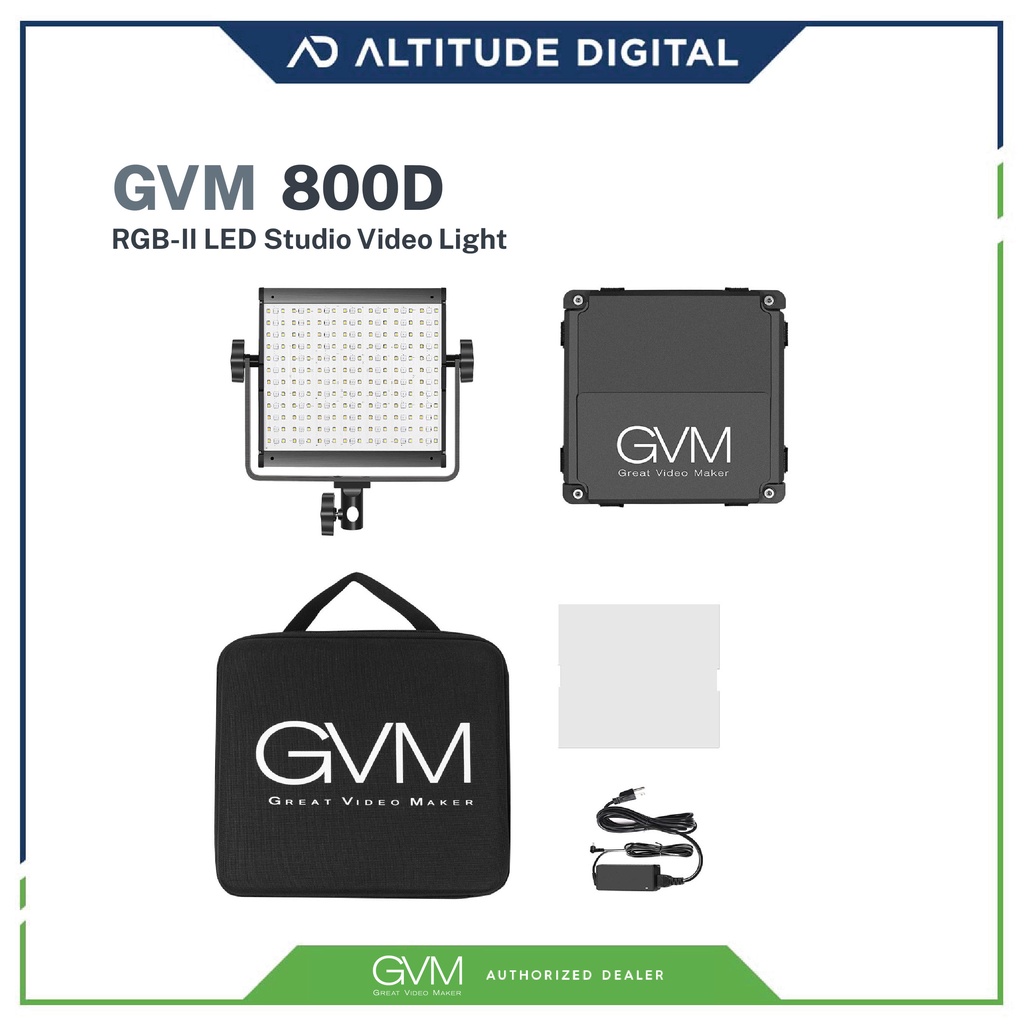 GVM 800D-RGB-II LED Studio Video Light | Shopee Philippines